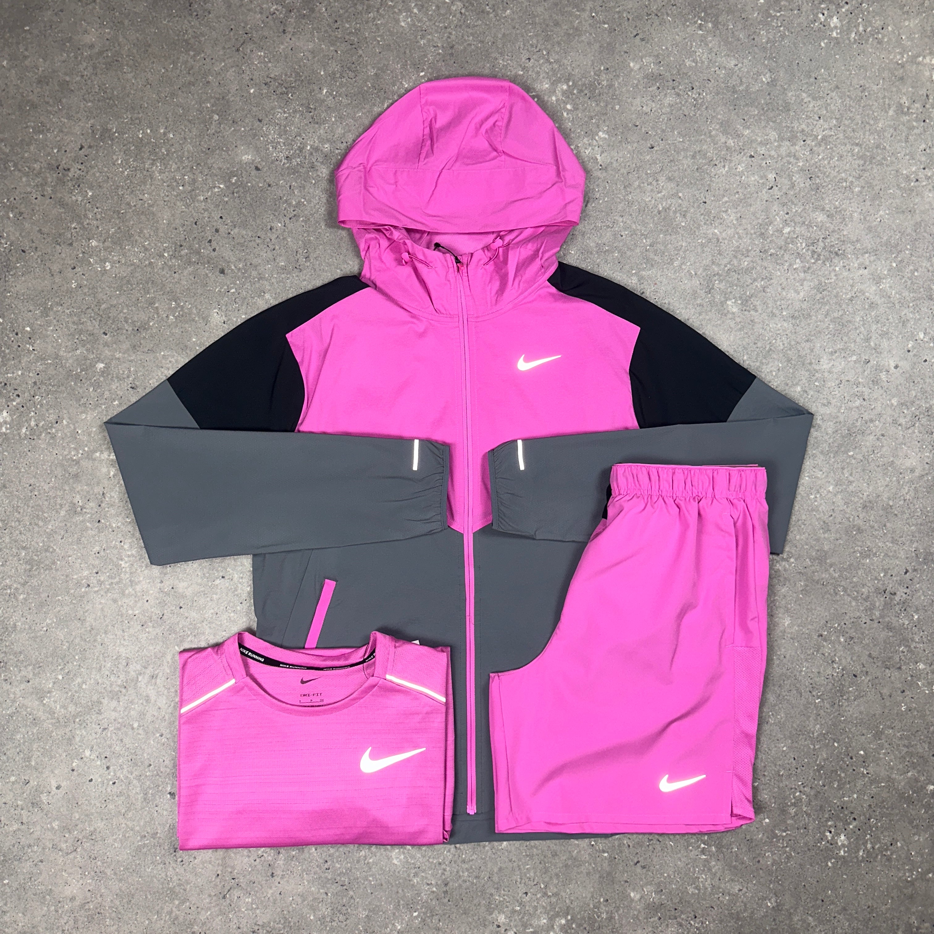 Nike UV Windbreaker 3 Piece Bundle Playful Pink – ActivizeUk